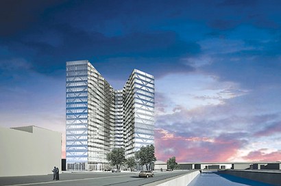 Fassade Orhideea Towers — Deutsch