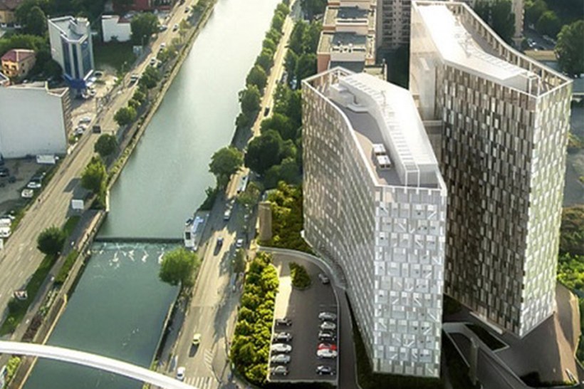 Fassade Orhideea Towers — Deutsch